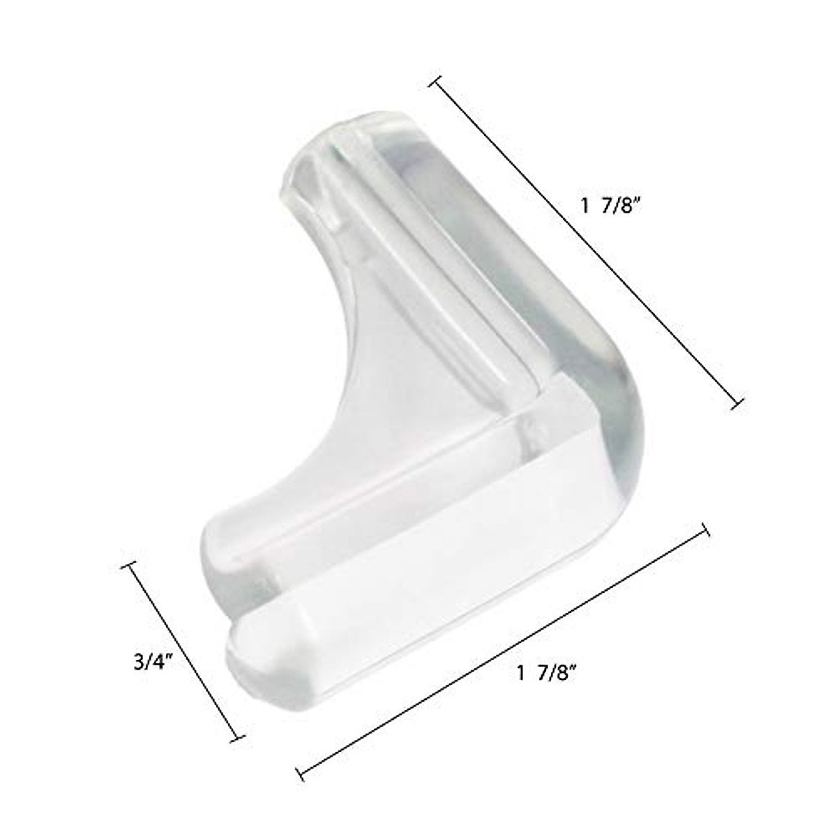 KidKusion Premium Clear Corner Protector Guard 4 Pack with Superior Double-Sided Adhesive for Secure Attachment