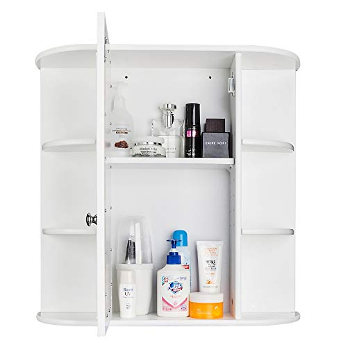 Kcelarec Bathroom Medicine Cabinet, Wall Mounted Storage Cabinet,Mirror Cabinet for Bathroom Living Room, Bathroom Mirror Wall Cabinet