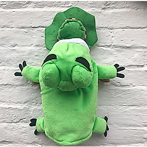 ChezAbby Funny Frog Dog Cat Costumes Pet Halloween Christmas Cosplay Clothes Adorable Flannel Kitten Outfits Clothes Soft Velet Puppy Apparel Fleece Doggie Sweater Warm Cat Coat