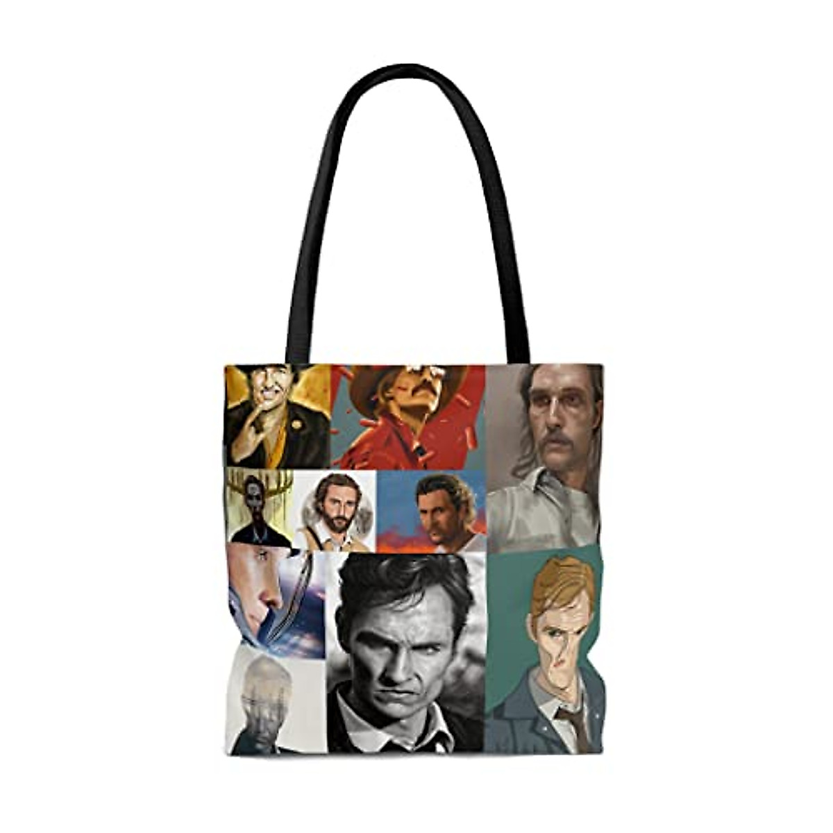 Matthew Aesthetic Mcconaughey Tote Bag for Women and Men Beach Bag Shopping Bags School Shoulder Bag Reusable Grocery Bags