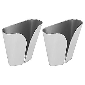 2pcs Kitchens Towel Hooks V Type Dish Towel Hanger Self Adhesive Hooks Stainless Steel Towel Holder Wall Mounted Hanging Hook for Bathroom Over The Door Hook, Brushed Finish