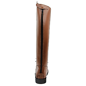 Hispar Women Ladies Victory Leather English Field Boots Horse Back Riding Equestrian - Tan 8 SLIIM Calf