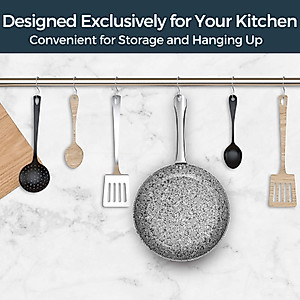 8" Small Frying Pan- KOCH SYSTEME CS 8" Ultra Nonstick Frying Pan with Lid, Granite Skillet with APEO & PFOA-Free Stone Earth Coating, Aluminum Alloy Stir Fry Pan, Stainless Steel Handle, Oven Safe