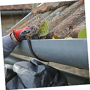 DOITOOL 6pcs 3 Sieve Strainer Mesh Strainer Downspout Strainer Downspout Mesh Filter Gutter Downspout Protectors Protection Leaf Guard Protective Grill Shield Aluminum Plate