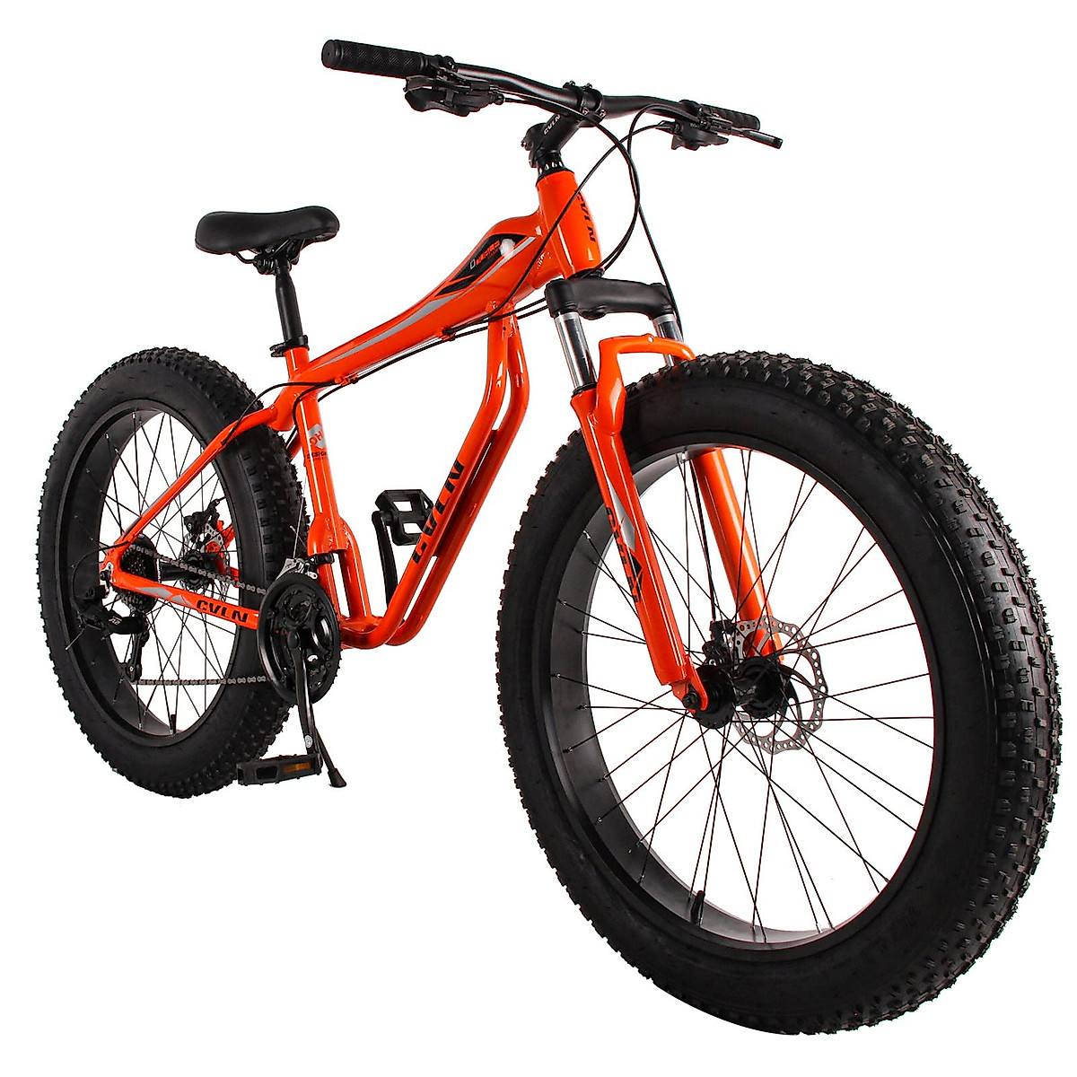 wavsurf 26'' Fat Tire Mountain Bike, 21 Speed Outdoor Snow Beach Bike, Adult Women Men Hybrid MTB Racing Bikes, Comfort Complete Cruiser Bicycle, City Commuter Road Cycling (A), 94x88x38cm
