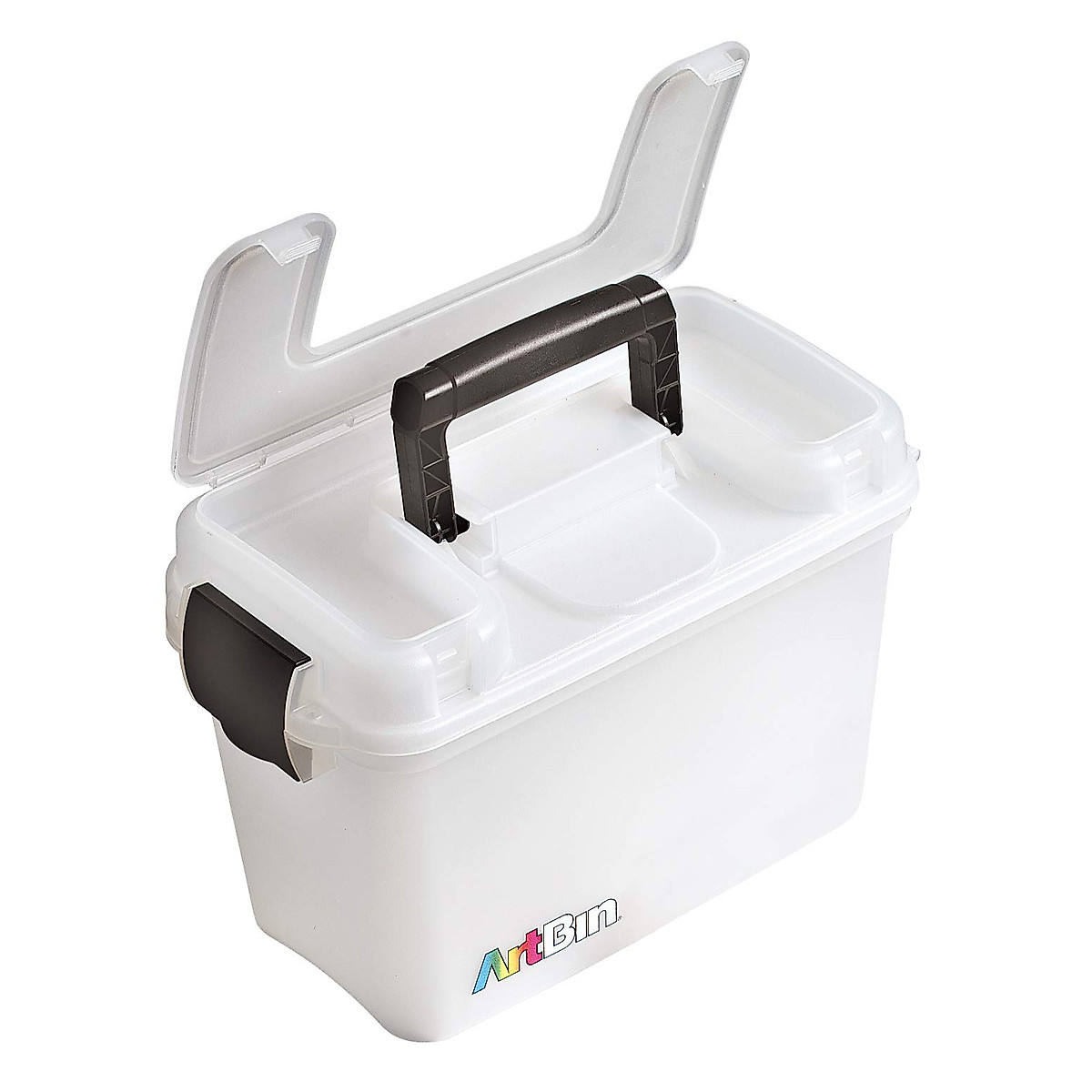 ArtBin 8408AB Sidekick Carrying Case, Portable Art & Craft Organizer with Handle, [1] Plastic Storage Case, Translucent