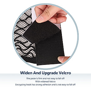 GKmow 2 PCS Car Elastic Storage Mesh Bag, 9.84" x 11.81" Velcro Seat Back Double-layer Mesh Garbage Bag, Multi-functional Compact Hemming Accessory, Universal Suits for Most Models (Black)