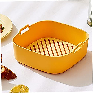 Housoutil Air Fryer Pad Silicone Oven Liner Home Fryer Air Fryer Oven Pan Air Fryer Inserts Pads Oven Air Fryer Basket Air Fryer Cooking Pot Silicone Pot Silicone Baking Pot Baking Liners