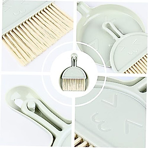 KOMBIUDA 3 Sets Desktop Fan Broom Mini Sweeper Multi Functional Cleaning Brush Sweeper Broom Table Crumb Brush Computer Keyboard Mini Broom Keyboard Cleaning Brush Mini Hand Broom Mini Desk