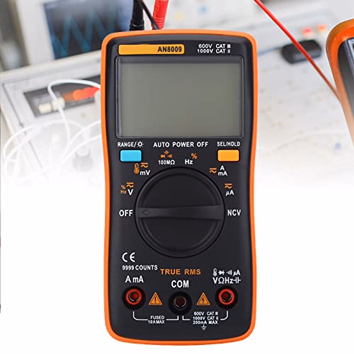 Oumefar Portable Digital Electrical Multimeter, AN8009 Digital Multimeter Auto Range True RMS AC/DC Voltage Electronic Meter Testing Measuring Tools