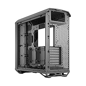 Fractal Design Torrent Gray - Ligth Tint Tempered Glass Side Panel - Open Grille for Maximum air Intake - Two 180mm PWM and Three 140mm Fans Included - Type C - ATX Airflow Mid Tower PC Gaming Case