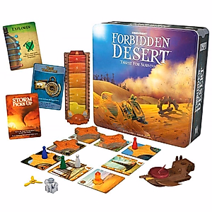 Gamewright Forbidden Desert – The Cooperative Strategy Survival Desert Board Game Multi-colored, 5"
