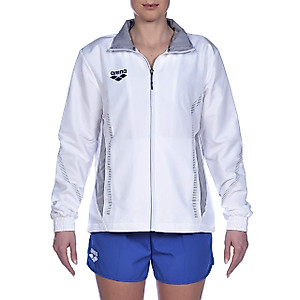 ARENA Standard Team Line Warm-Up Tracksuit Lightweight Athletic Pants, White-Jacket, XL