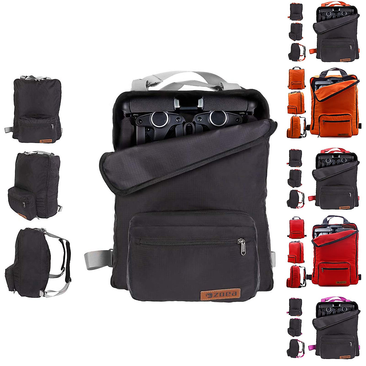 ZOEA Lightweight Stroller Travel Bag, Compatible with Gb Pockit Stroller and Gb Pockit Plus Lightweight Stroller (white grey)