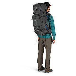 Osprey Aether Plus 70 Men's Backpacking Backpack Eclipse Grey, Large/X-Large