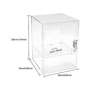 LYNICESHOP 9 Holes Ice Cream Cone Holder, Clear Acrylic Display Cabinet, Transparent Ice Cream Cone Bracket, Ice Cream Display Stand Holder for Dessert Shop and Ice Cream Fair
