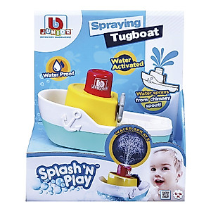 Toysmith Splash 'n Play Spraying Tugboat Bath Toy