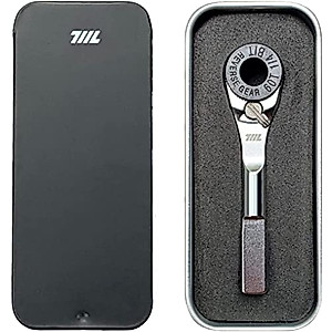711L EDC Ratchet Wrench With 2 PCS of T9 and Security T10 Hex Bits I ¼” Hex Bit Ratchet Wrench 4 For Multitool Maintenance