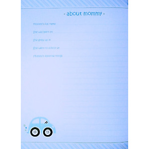 Lil Peach Train Baby Five Year Memory Book Photo Journal, Cherish Every Precious Moment Of Your Babys First Years, Blue