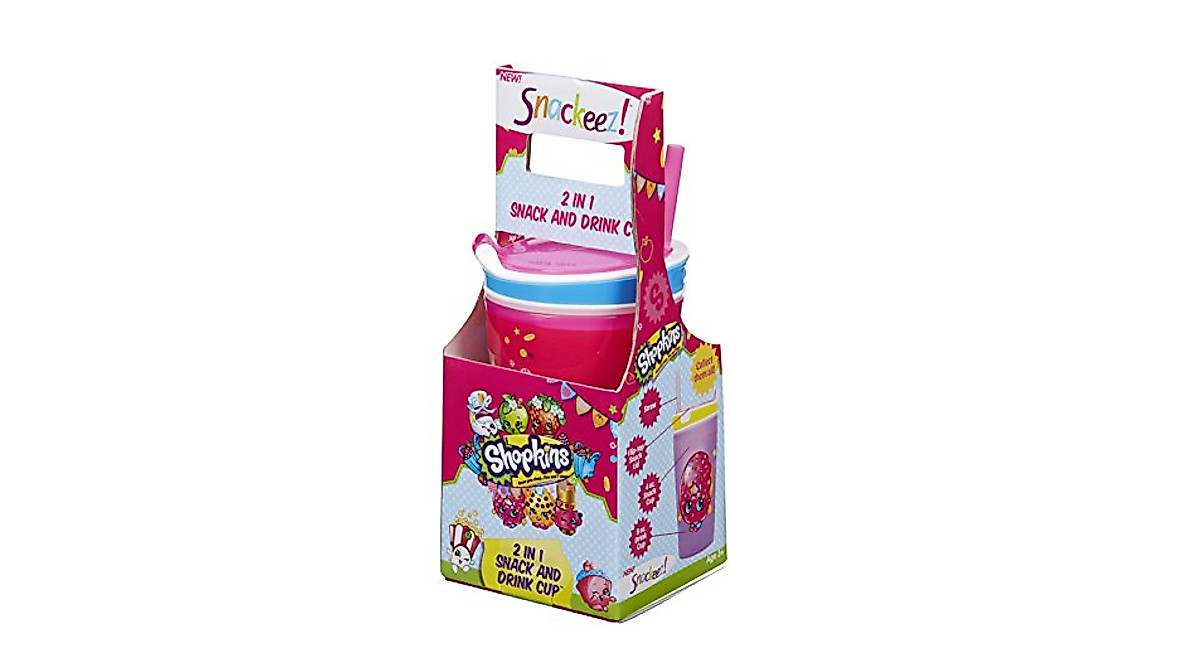 Shopkins Snackeez 2-in-1 Cup: Drink & Snack Delight