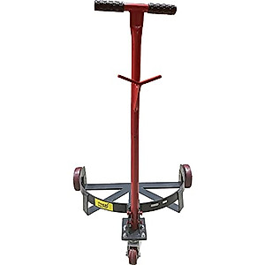 55 Gallon Drum Dolly, Drum Caddy, Drum Truck, Steel, PU Wheels, Low Profile, 1100 lbs Capacity, Pake Handling Tools