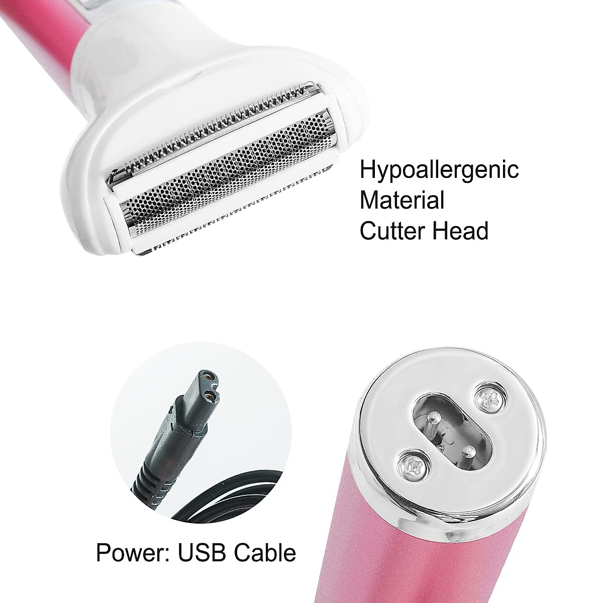 Nose Hair Trimmer for Women Electric Razors Womens Trimmer Lady Shaver Bikini Trimmer Facial Hair Remover Public Hair