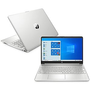 HP 15-GW 15.6'' FHD Laptop AMD Ryzen 5 3500U 2.1GHz 8GB RAM 256GB SSD WiFi BT Windows 10 Home, Silver (Renewed)