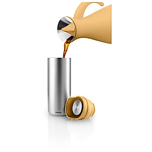 Eva Solo | Urban To Go Cup recycled 12oz | Danish Design | Double Walled Thermo Cup with Vacuum | Recycled Steel | Golden sand