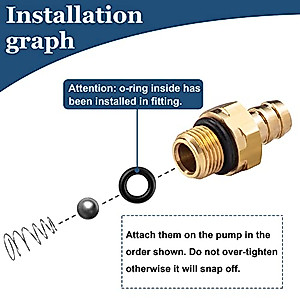Raincovo Chemical Injector Kit, Soap Injector for Pressure Washer, 1/8 Inch 27 Male BSP Thread