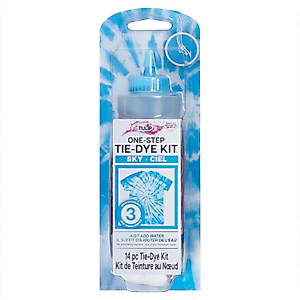 Tulip One-Step Tie-Dye Kit, Vibrant Colors for Fabric 4 fl oz, Sky