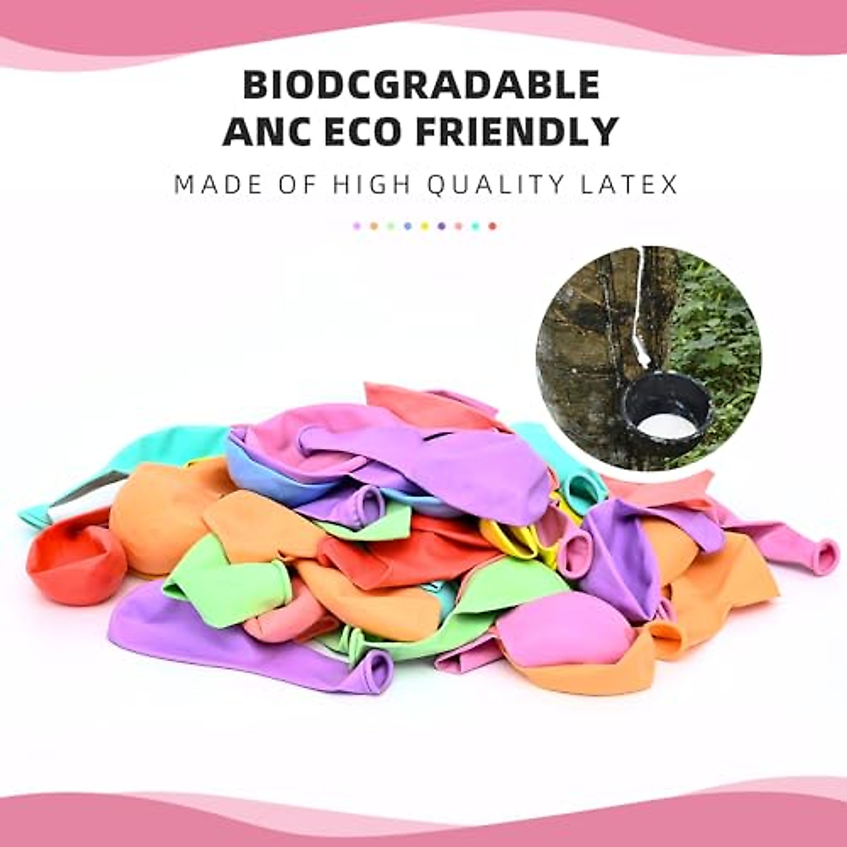 TILBLKUP 100 PCS Party Balloons 12 Inch Balloons Assorted Colors, Latex Balloons for Party Birthday Decorations Baby Shower Wedding Anniversary