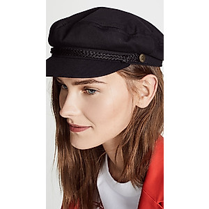 Brixton mens Fiddler Greek Fisherman Hat Newsie Cap, Black, X-Small US