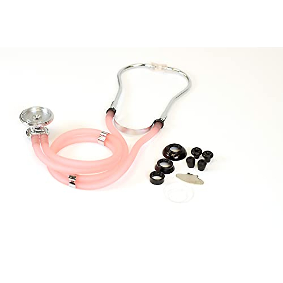 Primacare DS-9295-PK 30" Sprague Rappaport Style Stethoscope for Doctors, Nurses and Medical Students, First Aid Professional Dual Head Cardiology Kit for Men, Women and Pediatric, Pink