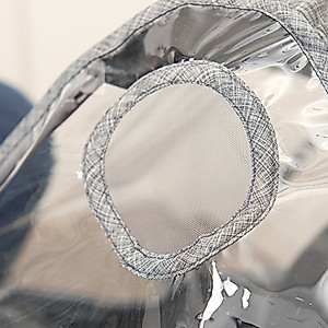 Infant Car Seat Weather Shield, Rain Cover, Ventilated Panels (Gray Melange)