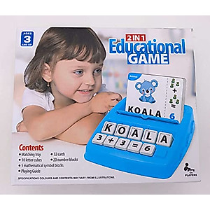 Pup Go Match Letter Game, Spelling Word Games, Educational Early Learning Toys for Age 3 4 5 6 7 8 Year Old Kids, Preschool Toys Board Game Gifts for Boys Girls (Light Blue)