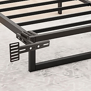 Sidasu Adjustable Headboard Brackets, Headboard Brackets for Metal Bed Frame Black Bed Headboard Wall Mounting Brackets Headboard Kit for Adjustable Bed