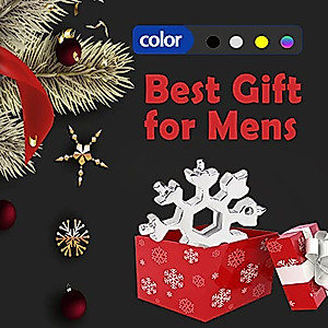 4 Pack 18 In 1 Snowflake Multitool, Stainless Steel Snowflake Wrench/ Bottle Opener/ Screwdriver Kit, Snowflake Multi Tool for Outdoor Travel Camping Hiking , Great Christmas Gift for Men