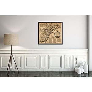 1755 Map| North America| North America Map Size: 22 inches x 24 inches |Fits 22x24 siz