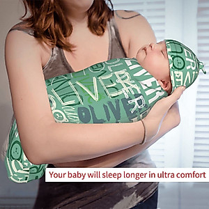 WTCWY Custom Baby Blankets for Girls Boys Personalized Baby Swaddle and Hat for Newborn Baby Girl Boy with Name Personalized Custom Baby Blankets Personalized Baby Items Girl Gifts