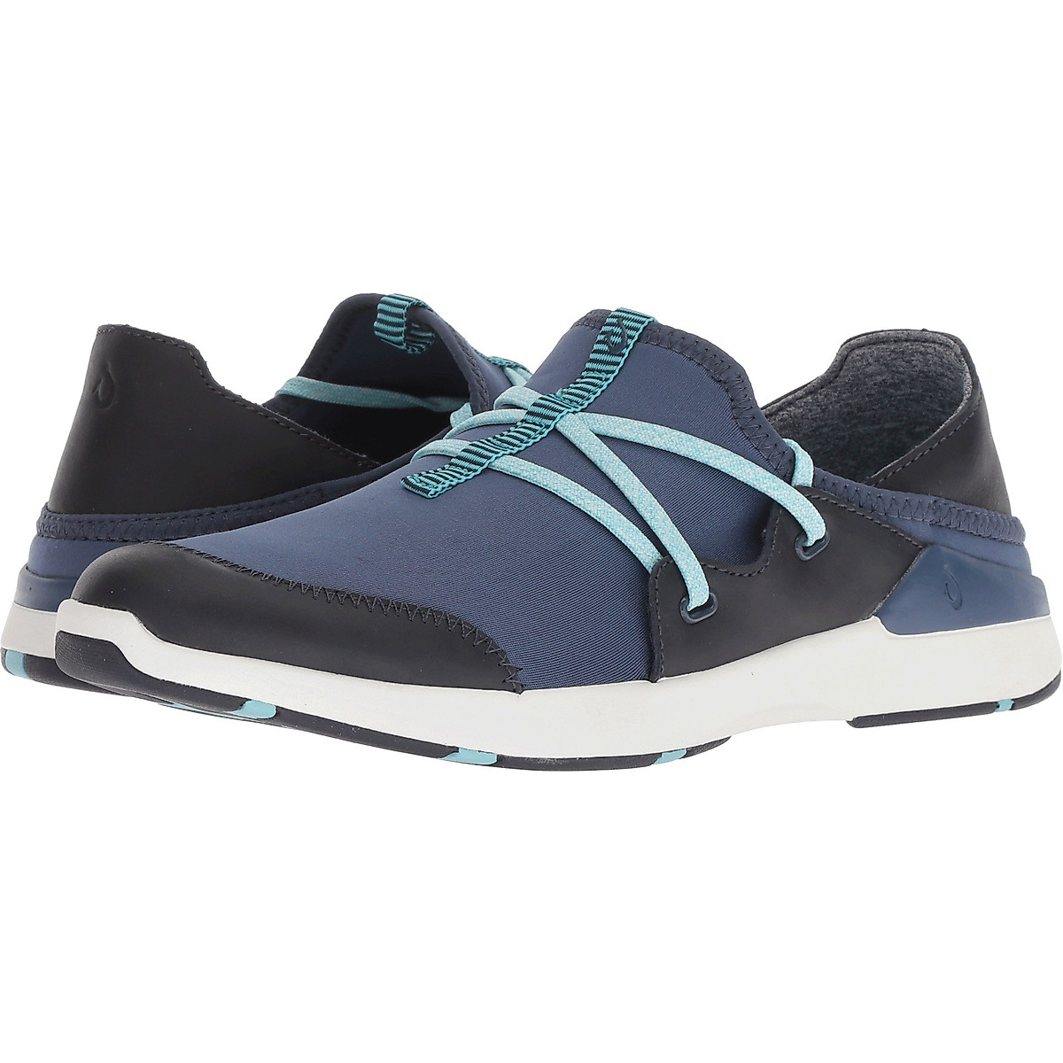 OluKai New Women's Miki Li' Slip On Sneaker Trench Blue/Vintage Indigo 9.5