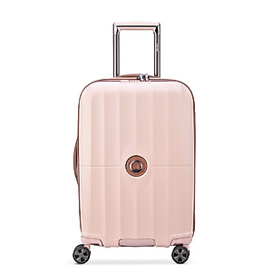 DELSEY PARIS St. Tropez Hardside Expandable Luggage with Spinner Wheels, Pink, Checked-Large 28 Inch