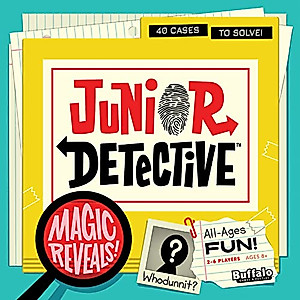 Buffalo Games - Junior Detective - Family Game Night Mystery - Multiple Case Files for Varied Playthroughs - Ages 8 and Up