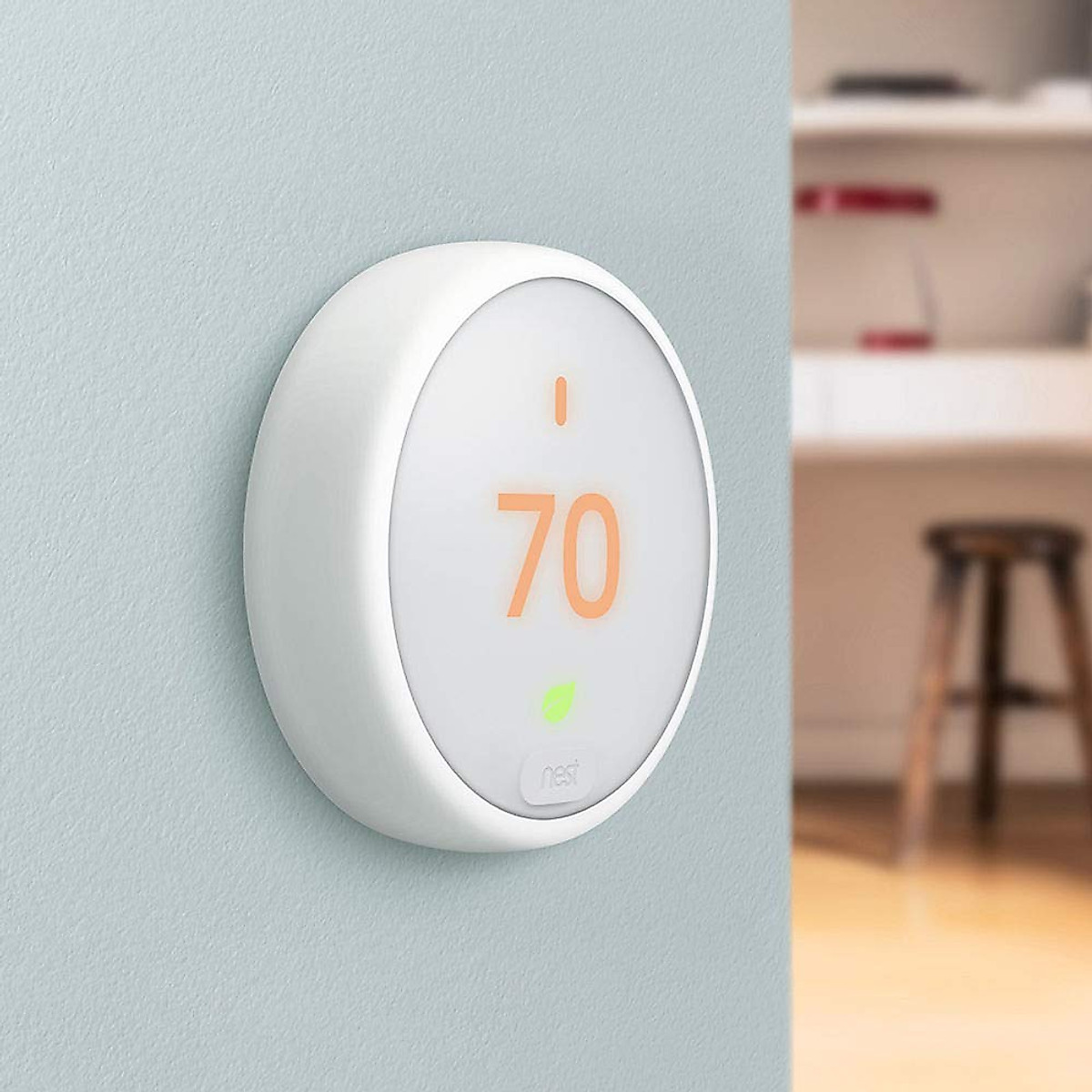 Google Nest Thermostat E - Programmable Smart Thermostat for Home T4000ES - 3rd Generation Nest Thermostat (Frosted White)- Compatible with Alexa