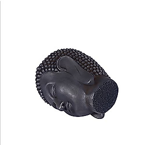 Resin Buddha Head Statue, Meditating Buddha Figurine Ornament Buddhist Supplies for Home Decoration