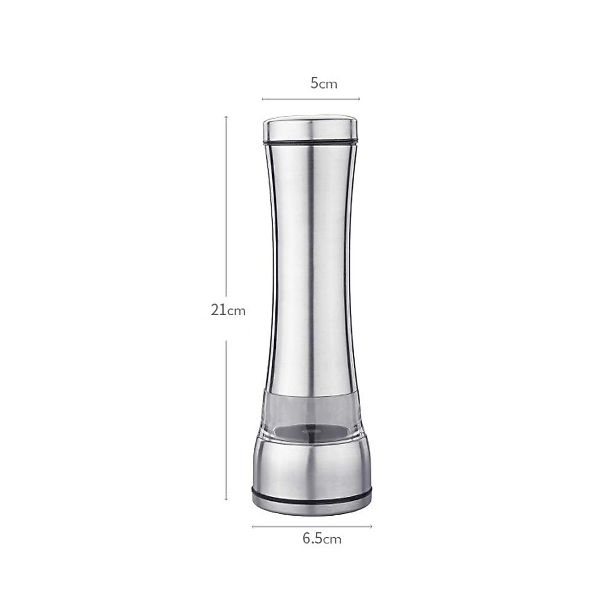 AUNKIER Salt and Pepper Grinders, Table Salt Grinders with Adjustable Ceramic Coarse Seasoners, Stainless Steel Grinder Kits for Kitchen Cooking