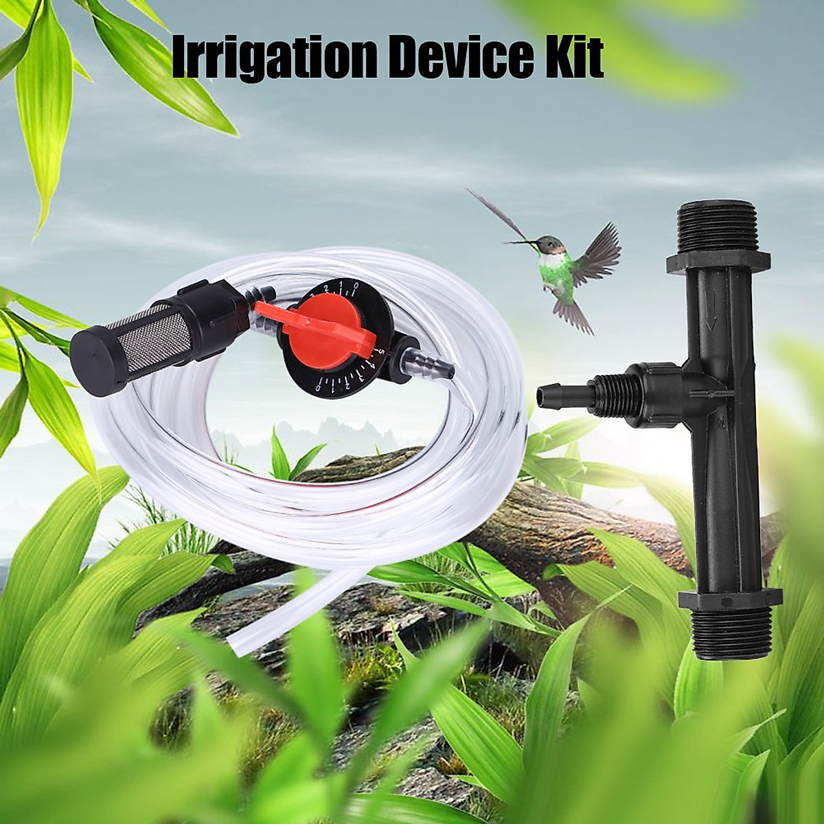 Lazmin Garden Irrigation Device Kit G3/4 Fertilizer Injector + Switch + Filter + Water Tube for Liquid Fertilizer Injection Through drip Irrigation System