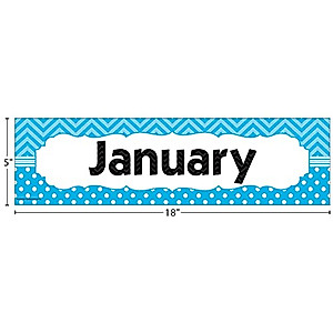 Teacher Created Resources 5544 Chevrons and Dots Monthly Headliners