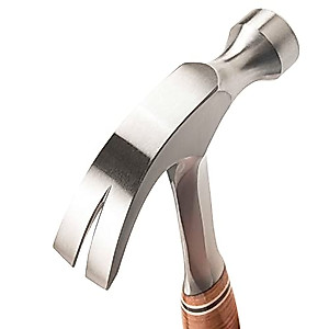 ESTWING Hammer - 16 oz Curved Claw with Smooth Face & Genuine Leather Grip - E16C