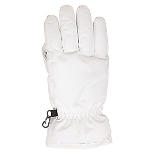 Mountain Warehouse Womens Ski Gloves - Snow Proof White Large