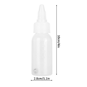 10Pcs Empty Airbrush Bottles, 30ml Paint Storage Bottles Replacement Jars with Scale